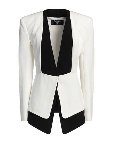 Balmain Single-breasted Viscose Blazer - White