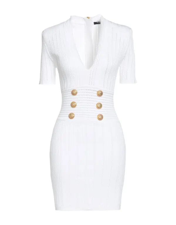 balmain bodycon dress Balmain L/S Bodycon Dress Black 8 – Elite Preloved main image 0