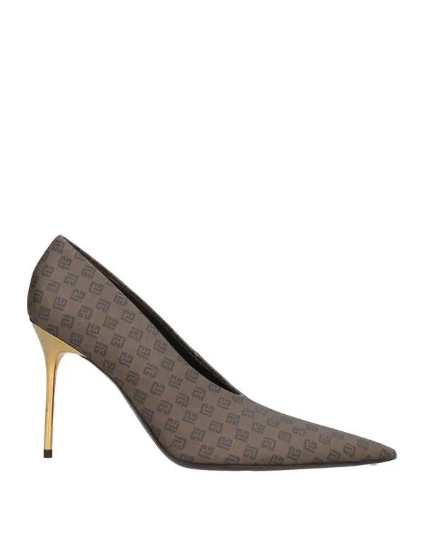 Balmain Pumps In Polyurethane, Polyethylene, And Cotton