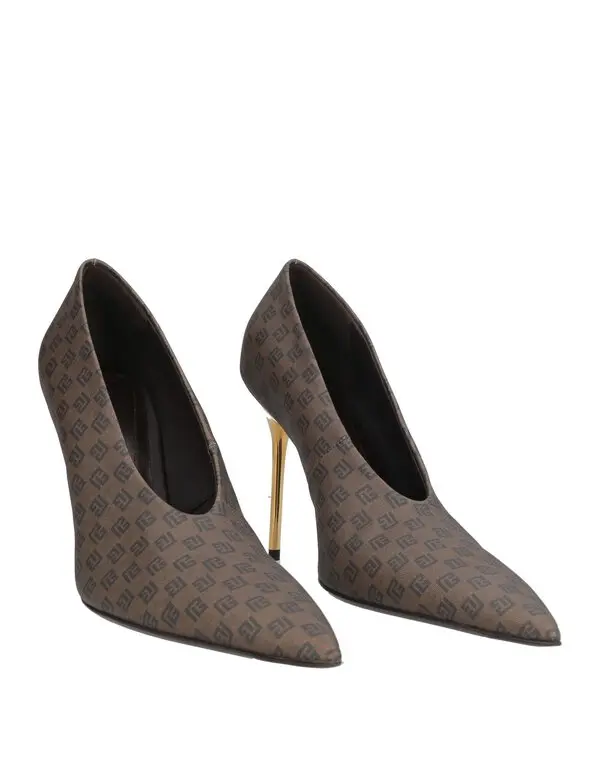 Balmain Pumps In Polyurethane, Polyethylene, And Cotton