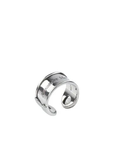 Alexander McQueen Metal Ring - Silver