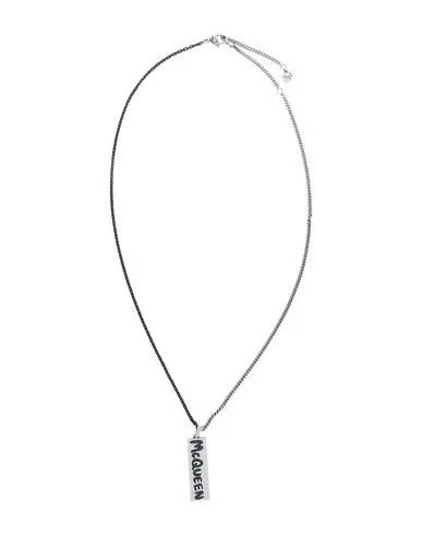 Alexander McQueen Brass Choker With Pendant - Silver
