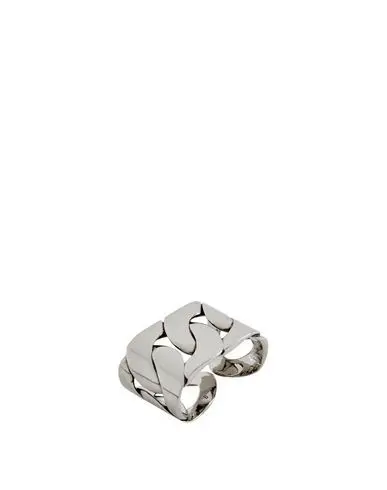 Alexander McQueen Metal Chain Ring - Silver