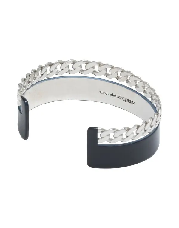 Alexander McQueen Metal Bracelet - Black