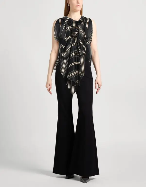 Balmain Striped Embellished Top