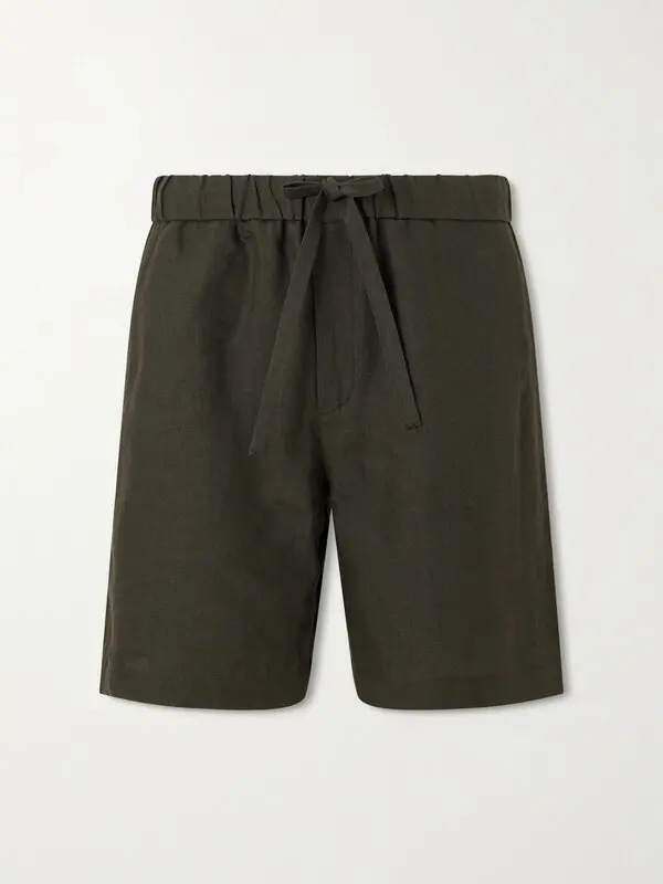 De Bonne Facture Straight-leg Linen Shorts