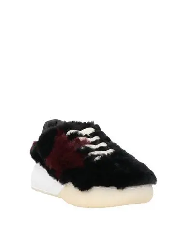 Stella McCartney Low-top Sneakers With Teddy Fleece And Two-tone Detailing - Black
