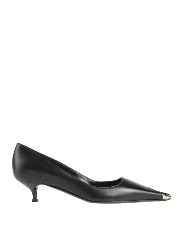Alexander McQueen Pumps In Calfskin With Kitten Heel
