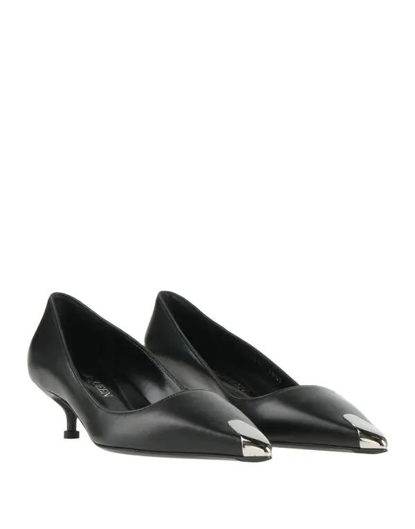 Alexander McQueen Pumps In Calfskin With Kitten Heel