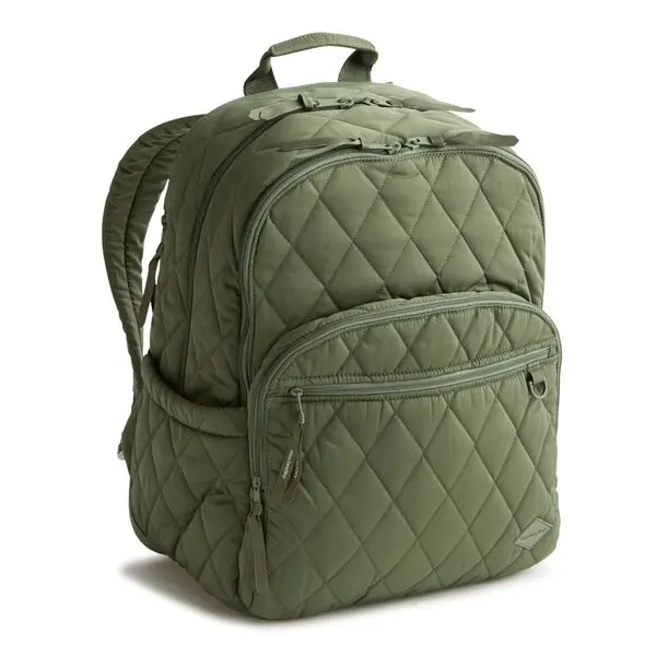 VERA BRADLEY Large Bancroft Quilted Backpack - Green