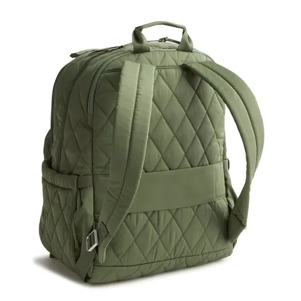 VERA BRADLEY Large Bancroft Quilted Backpack - Green