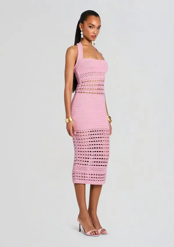 Retrofete Jaycee Crochet Midi Dress