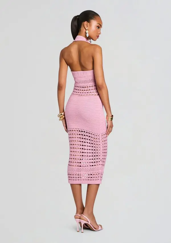 Retrofete Jaycee Crochet Midi Dress