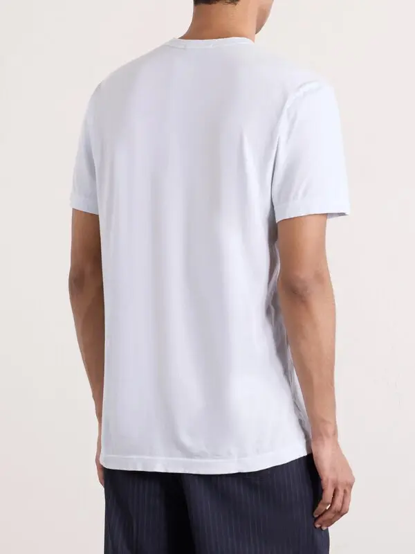 JAMES PERSE Combed Cotton-jersey T-shirt - Blue