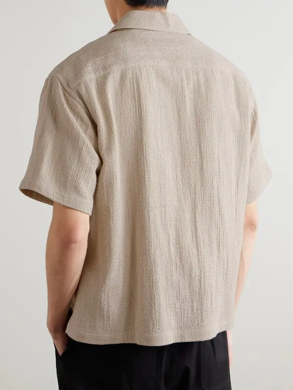FRAME Cotton-blend Shirt - Neutrals