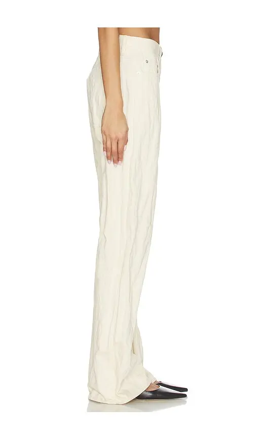 Helmut Lang Crushed Relaxed Bootcut Pant