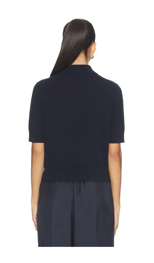 WHITE & WARREN Cashmere Button Polo