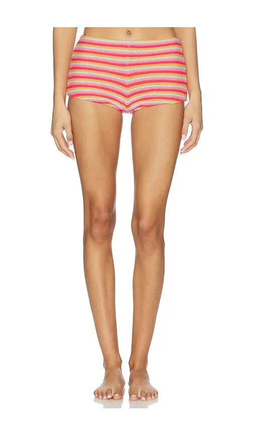Beach Riot Nyx Highwaist Bikini Bottom - Guava Jelly