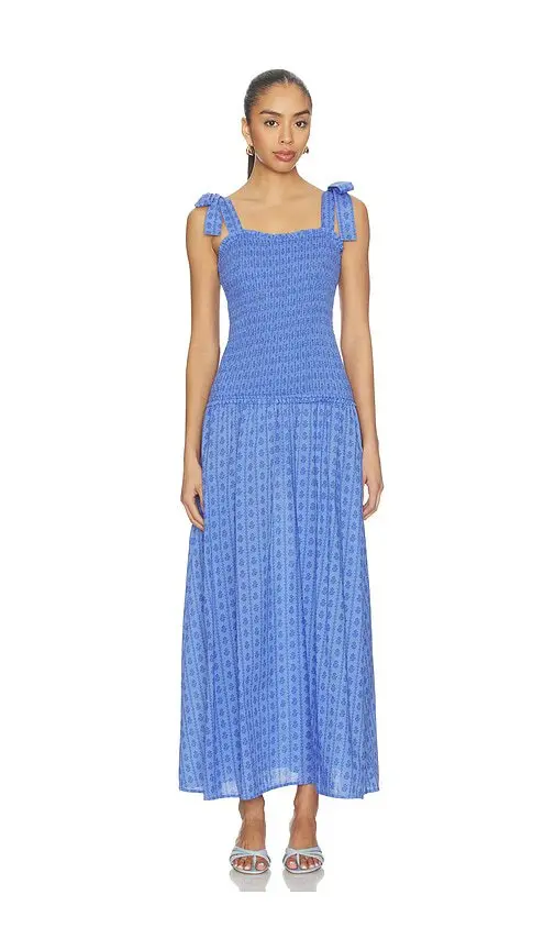 Beach Riot Isadora Maxi Dress - Sapphire Sea