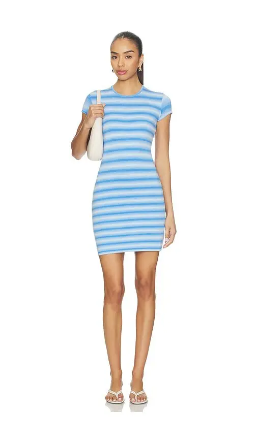 Beach Riot Mini Stretch Knit Dress - Sapphire Sea