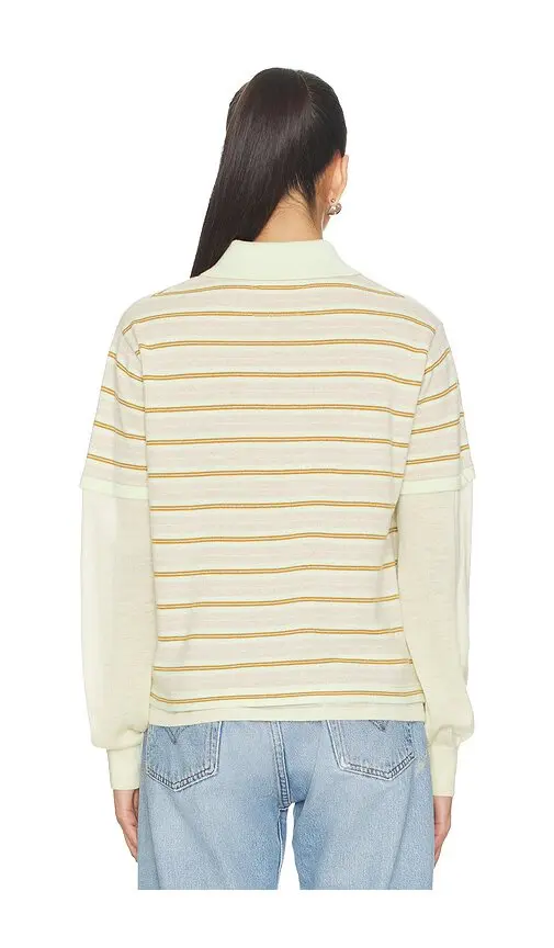 Guest In Residence Layered Stripe Rugby Shirt
