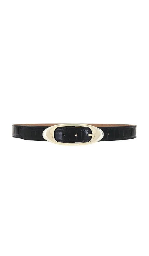 B-low The Belt Candice Croco Belly Belt - Black & Gold