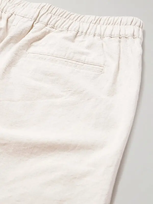 Folk Cotton And Linen-blend Suit Trousers