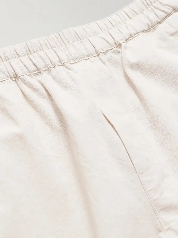 Folk Cotton And Linen-blend Suit Trousers