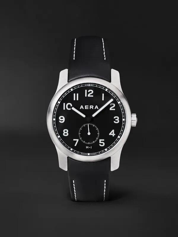 Aera 39mm Stainless Steel Automatic Field Watch - Black