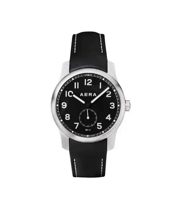 Aera 39mm Stainless Steel Automatic Field Watch - Black