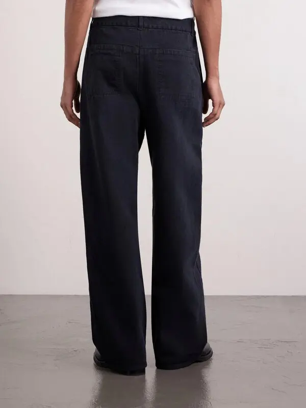 AMOMENTO Cotton Wide-leg Jeans