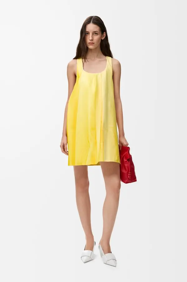 Loewe Nappa Lambskin Dress - Yellow