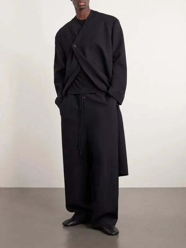 Fear Of God Lapelless Wool-blend Coat