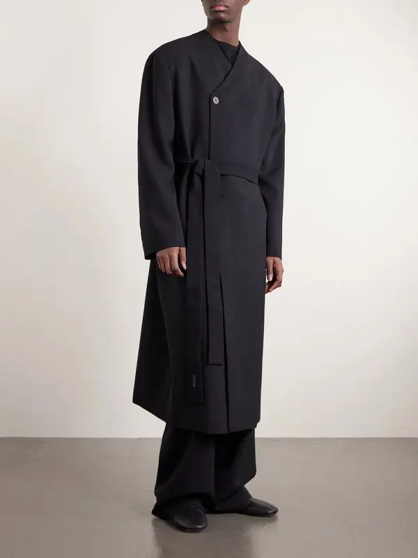 Fear Of God Lapelless Wool-blend Coat