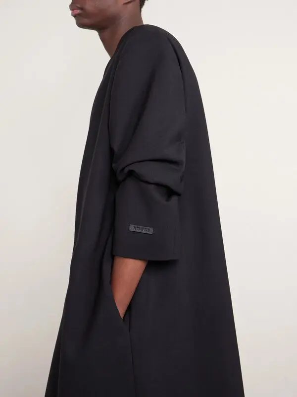 Fear Of God Lapelless Wool-blend Coat
