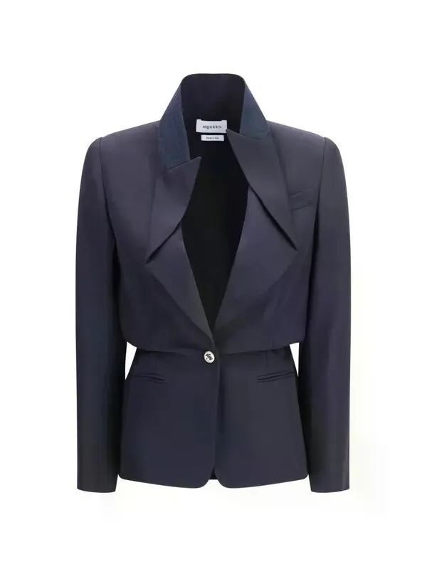 Alexander McQueen Folded-lapel Single-breasted Jacket