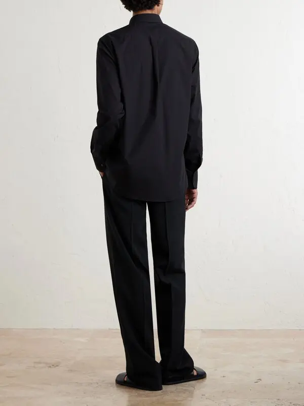 Dolce & Gabbana Cotton Oxford Shirt - Black