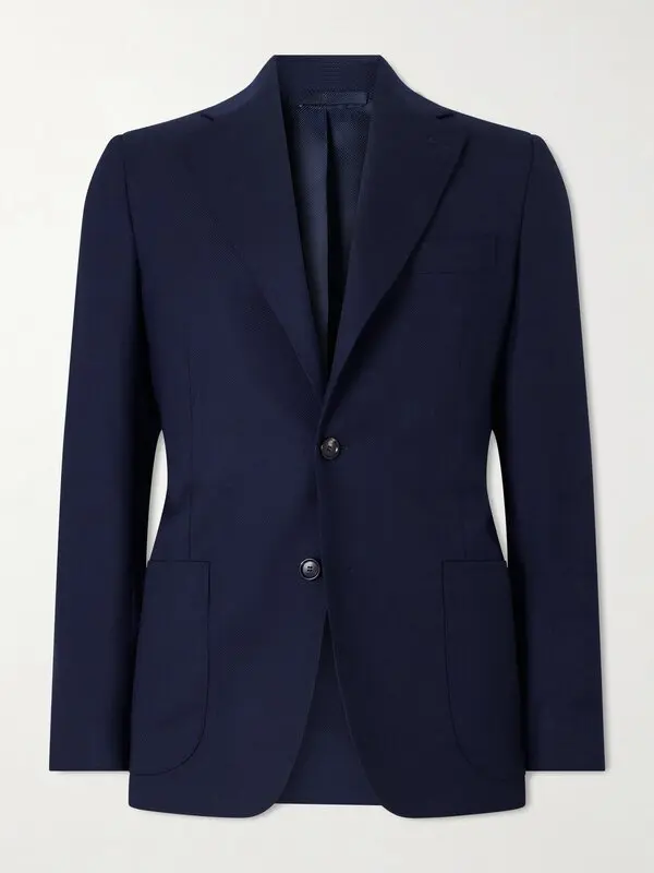 DE PETRILLO Wool-hopsack Blazer
