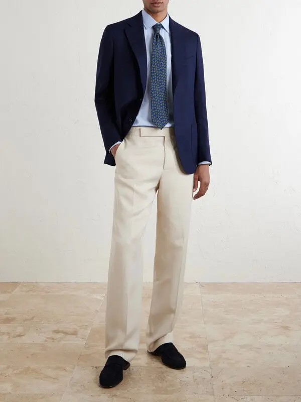 DE PETRILLO Wool-hopsack Blazer