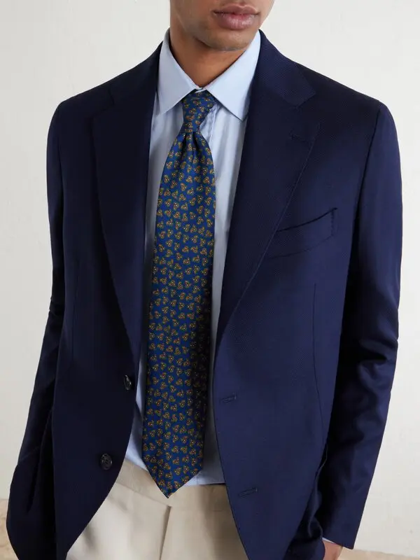 DE PETRILLO Wool-hopsack Blazer