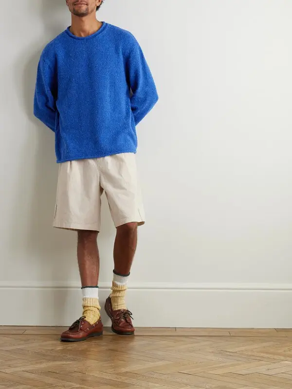 Folk Assembly Linen And Cotton-blend Shorts - Neutrals