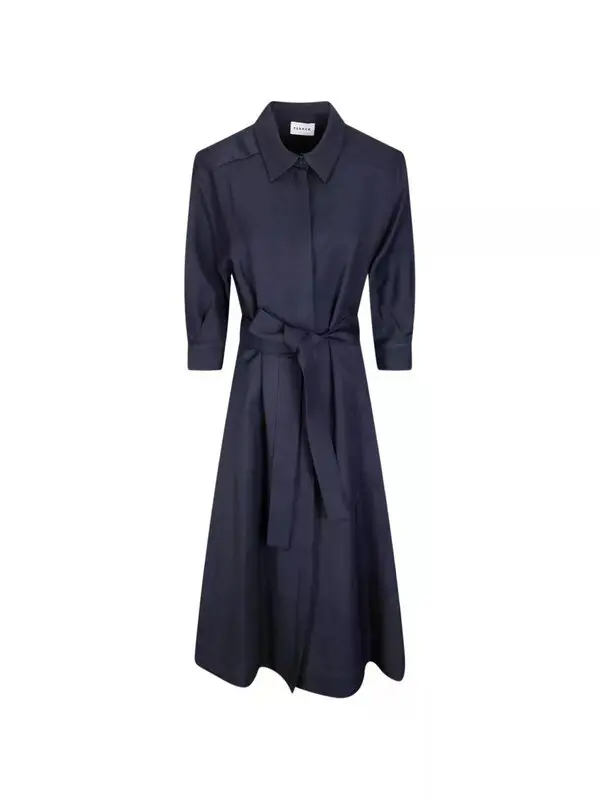 P.a.r.o.s.h Collared Belted Dress