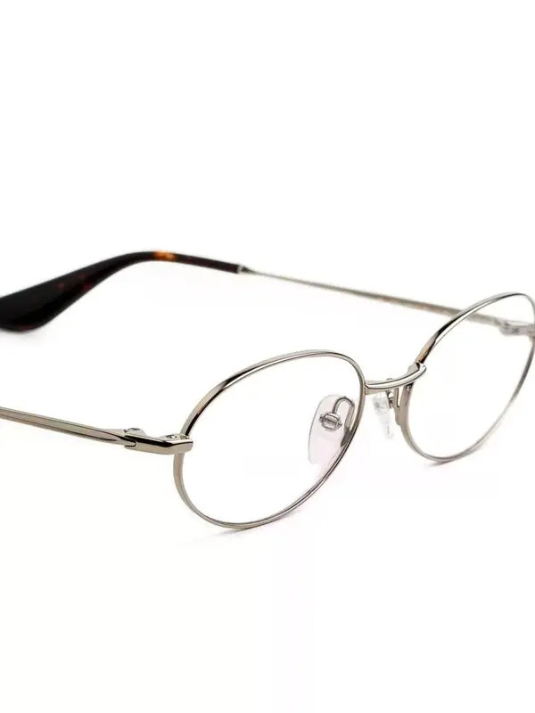 GIGI STUDIOS Isola Oval Frame Glasses - Silver