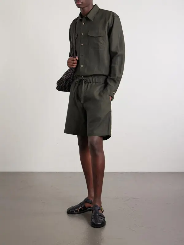 De Bonne Facture Linen Overshirt