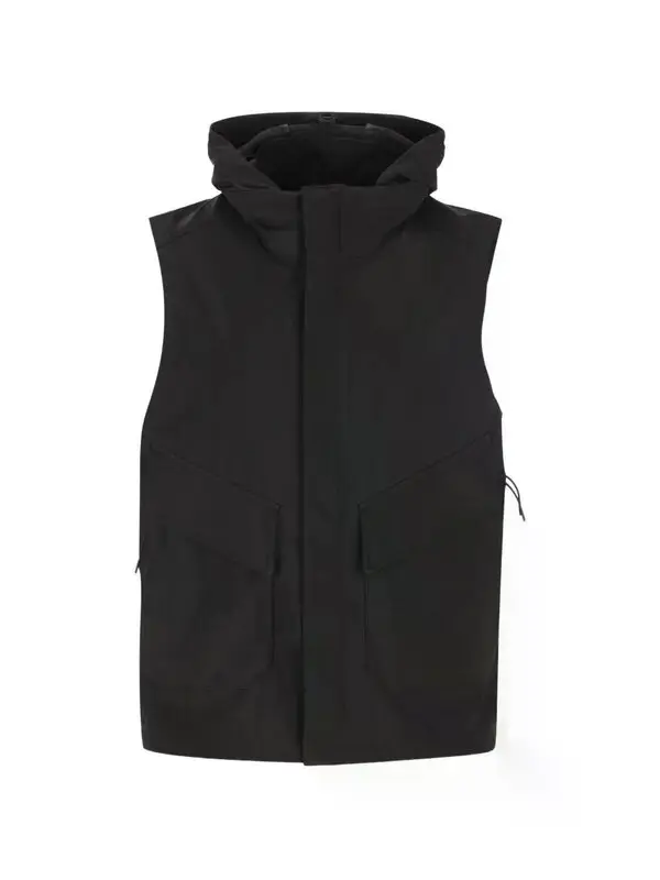 C.P. COMPANY Hooded Sleeveless Gilet - Black
