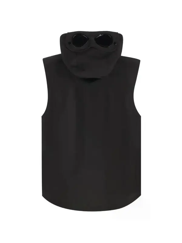 C.P. COMPANY Hooded Sleeveless Gilet - Black