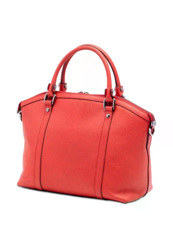 Gucci Leather Gg Charm Dome Satchel