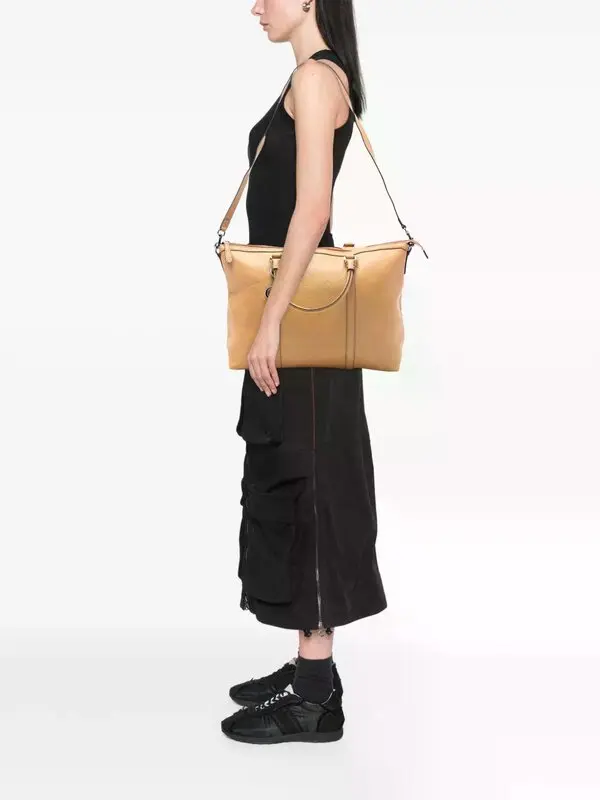 Gucci Leather Gg Charm Satchel