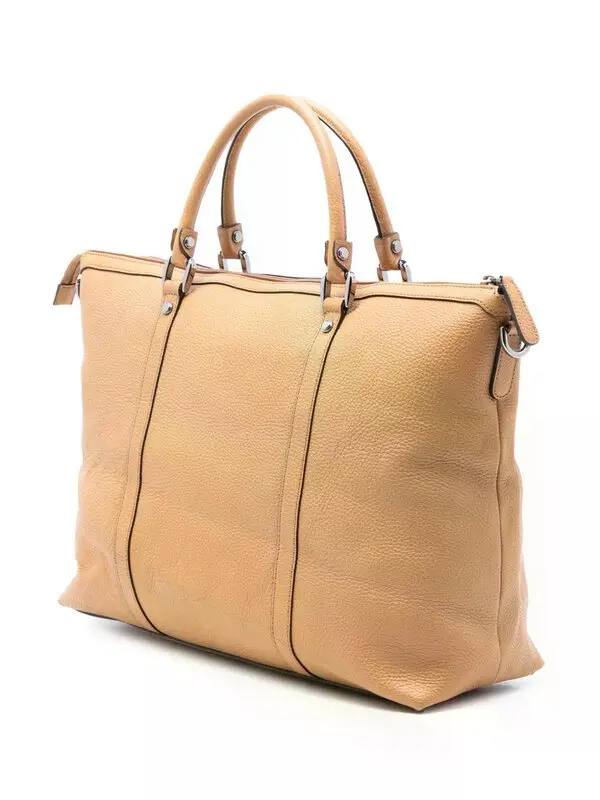Gucci Leather Gg Charm Satchel
