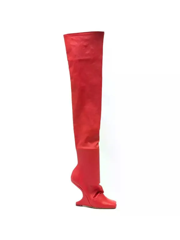 Rick Owens Over-the-knee Boots - Red